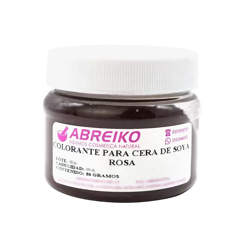 Colorante cera de soya Rosa Polvo